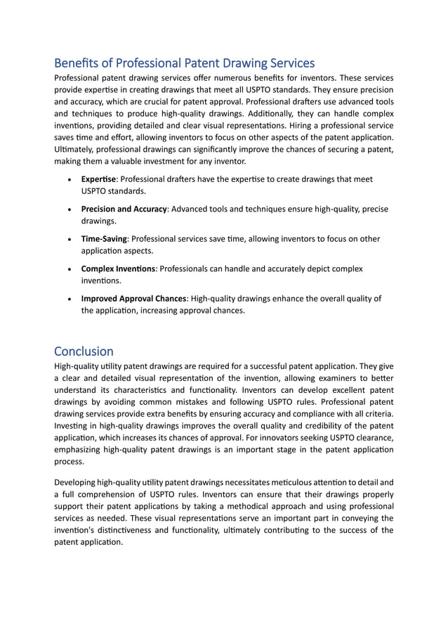 High-Quality Utility Patent Drawings for USPTO Approval | InventionIP | PDF