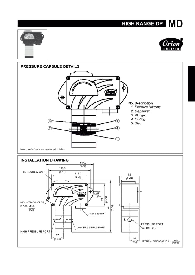 High range DP Switch MD series | PDF