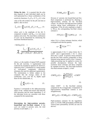 High resolution bound-fluid, free-fluid and total porosity w | PDF