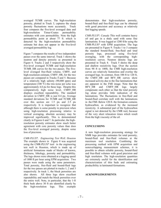 High resolution bound-fluid, free-fluid and total porosity w | PDF