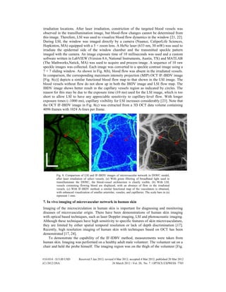High resolution imaging of microvasculature | PDF | Physics | Science