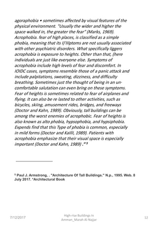 High rise buildings in amman research | PDF