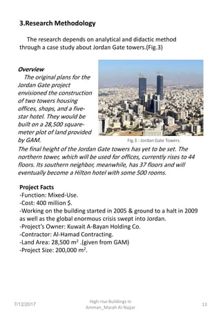 High rise buildings in amman research | PDF
