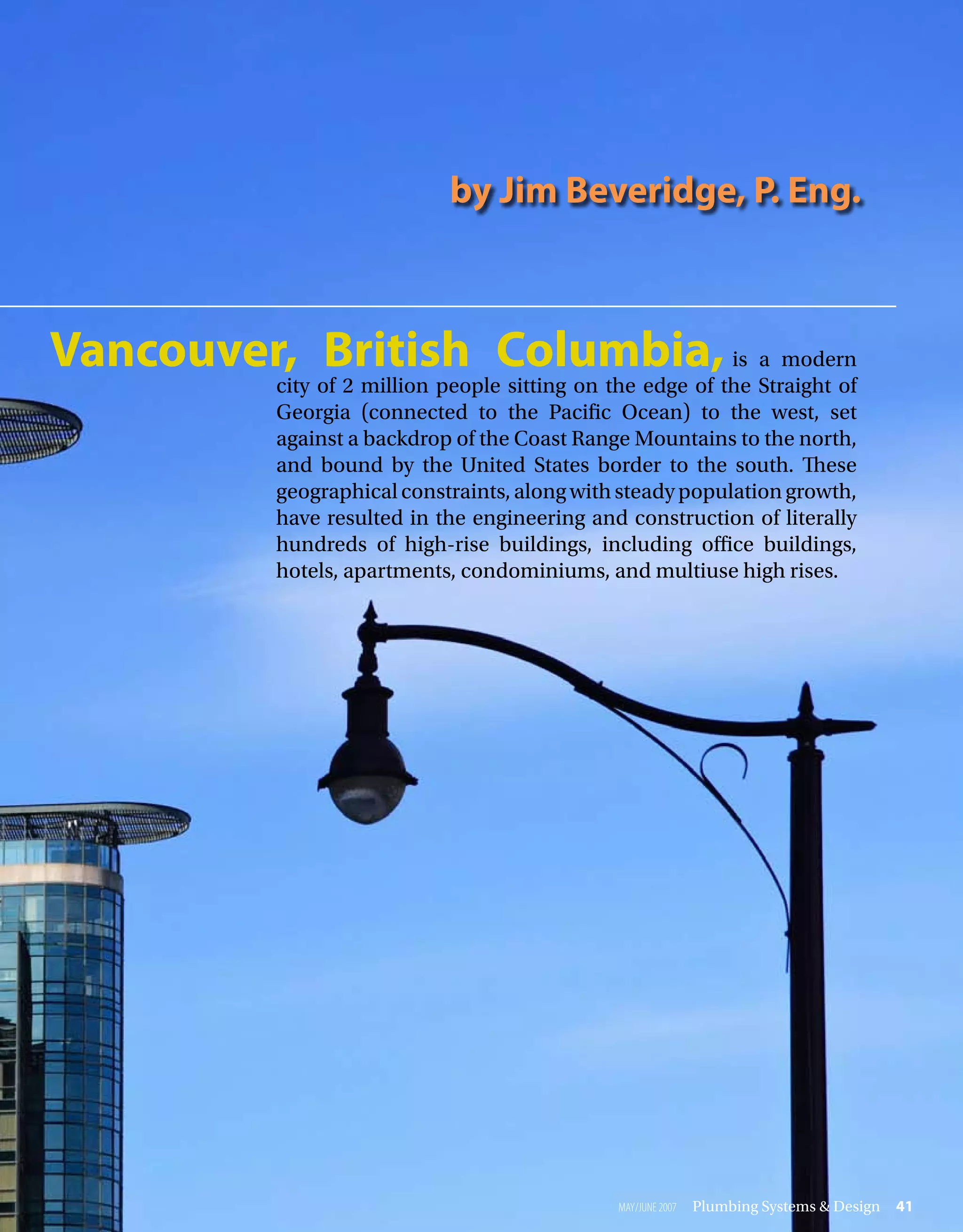 High rise plumbing design by aspe | PDF
