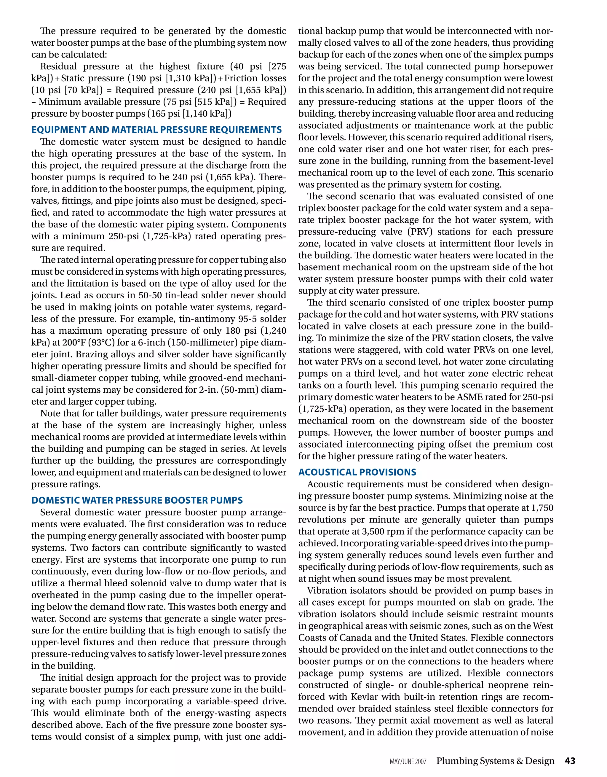 High rise plumbing design by aspe | PDF