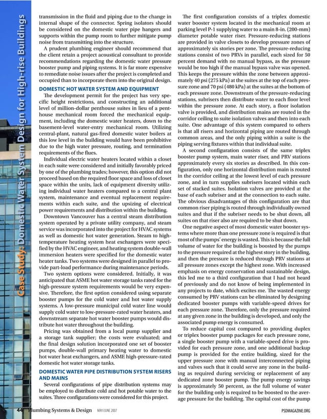 High rise plumbing design by aspe | PDF | Water Services | Home Utilities