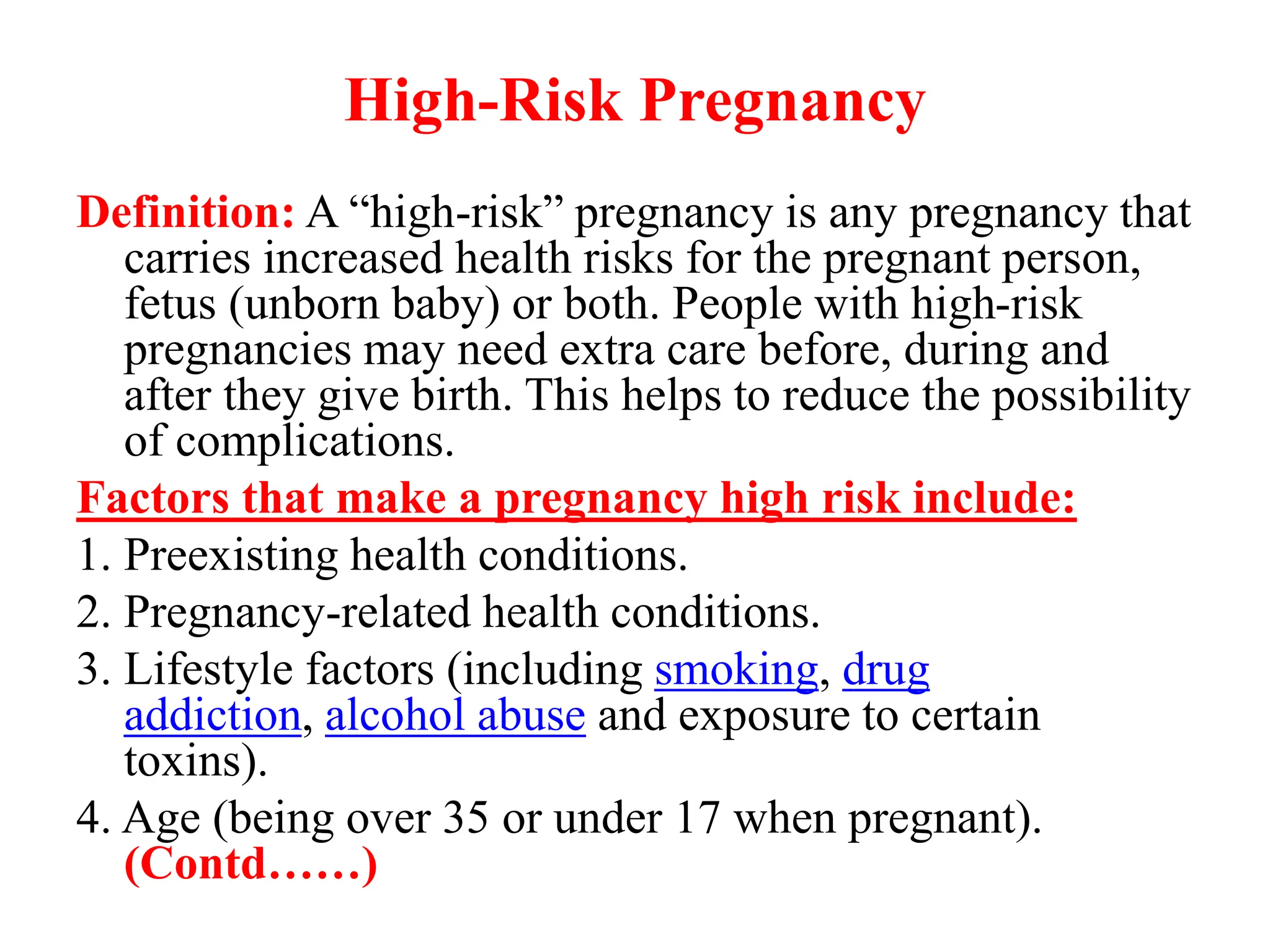 High-Risk Pregnancy.pptx for nursing student | PPTX