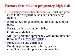 High-Risk Pregnancy.pptx for nursing student | PPTX | Pregnancy ...