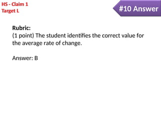 SBAC Claim 1 Target L - High School Math | PPT