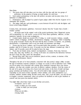High school-unit-slam-poetry | DOCX