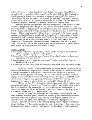 High school-unit-slam-poetry | DOCX