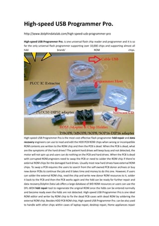 High speed usb programmer pro. | PDF