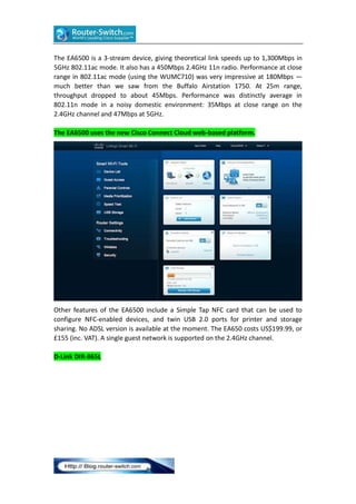 High speed 802.11ac wi-fi routers | DOCX | Internet of Things | Internet