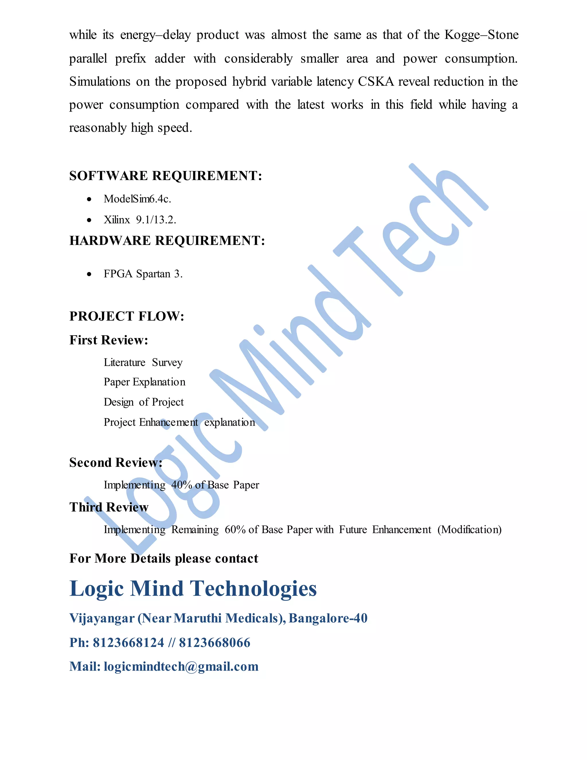 High speed and energy-efficient carry skip adder operating under a wide range of supply voltage ...