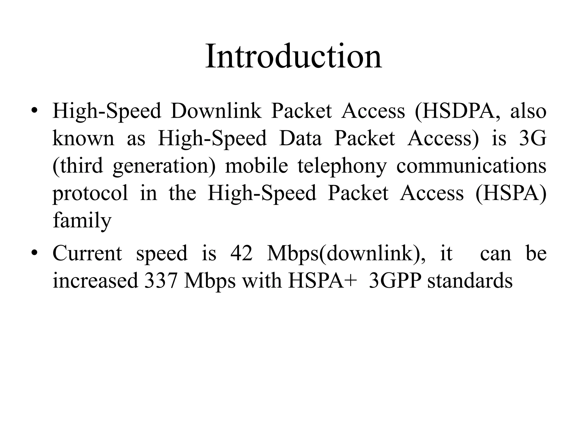 High Speed Downlink Packet Access Ppt 