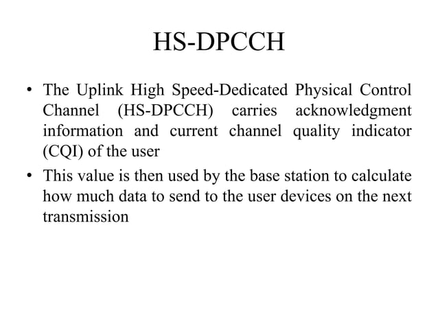 High speed downlink packet access | PPT