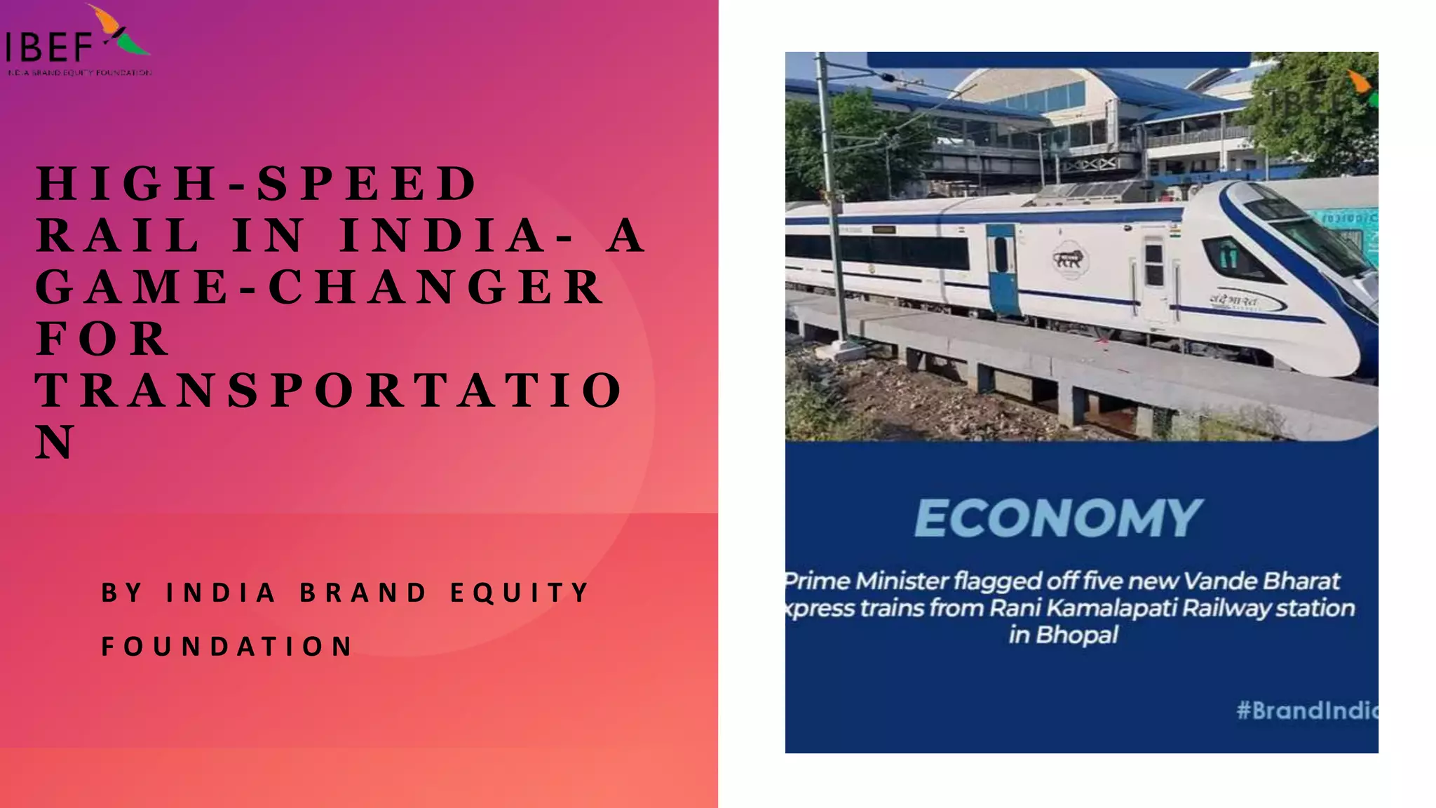 High-Speed Rail in India - A Game-Changer for Transportation | PPTX
