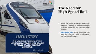 High-Speed Rail in India - A Game-Changer for Transportation | PPTX
