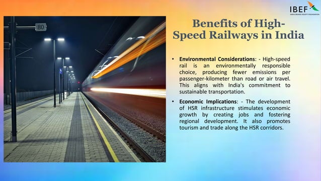 High-Speed Rail in India - A Game-Changer for Transportation | PPT