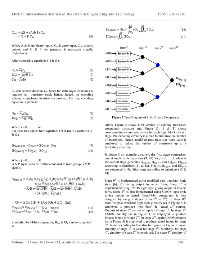 High speed tree-based 64-bit cmos binary comparator | PDF