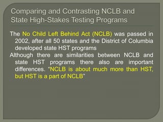 High stakes testing | PPTX