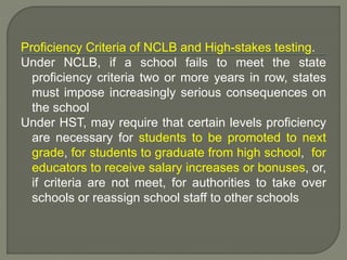High stakes testing | PPTX