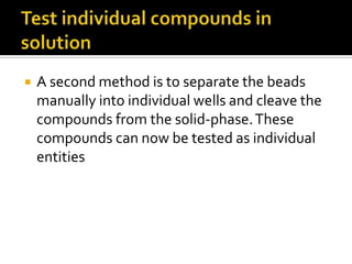 Back Rapid lead compounds discovery through high-throughput screening | PPT