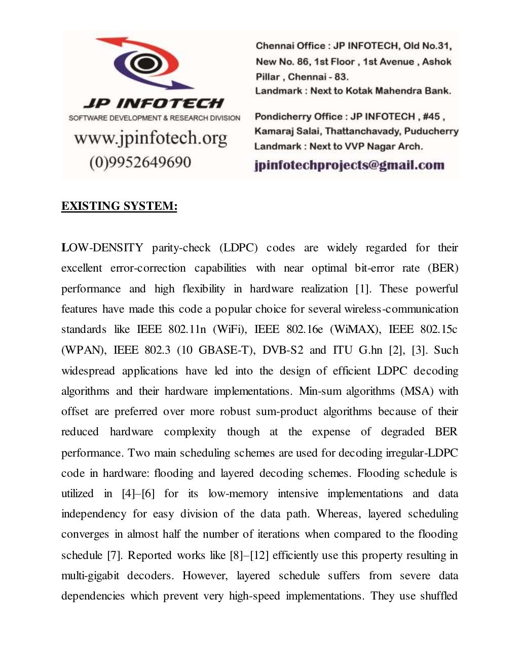 High throughput ldpc-decoder architecture using efficient comparison techniques & dynamic multi ...