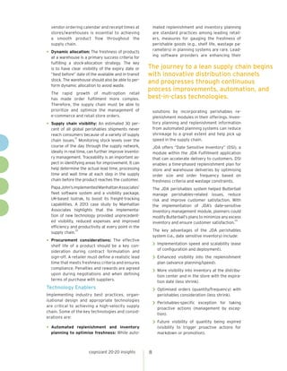 High-Velocity Supply Chains for Perishables: A Fresher Proposition | PDF