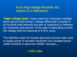 High Voltage Proximity Act National Grid | PPT