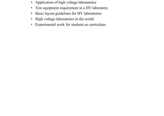 High-Voltage Test Laboratory and Curriculum Experiments.pptx