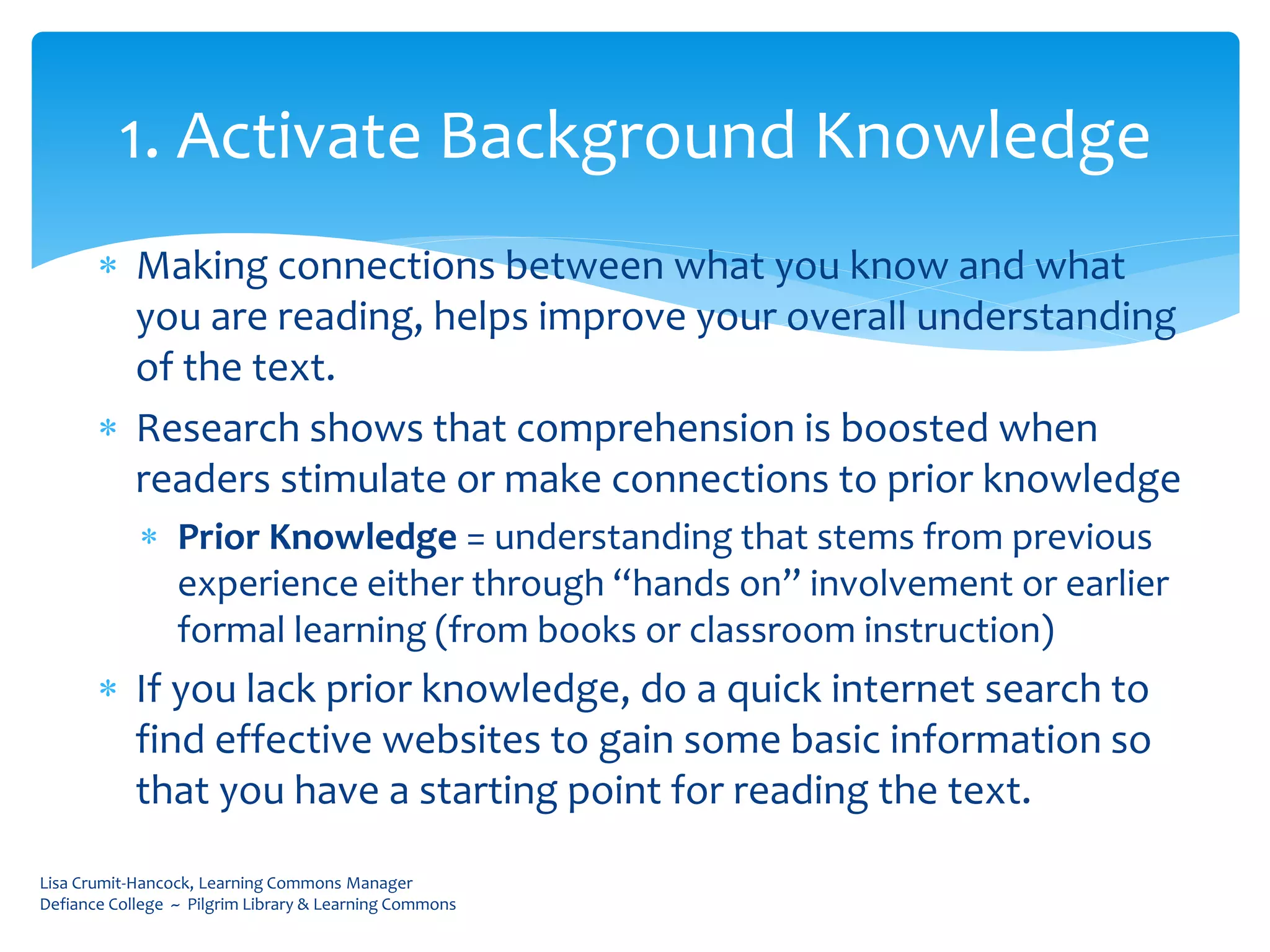 High 5! reading comprehension strategies | PDF