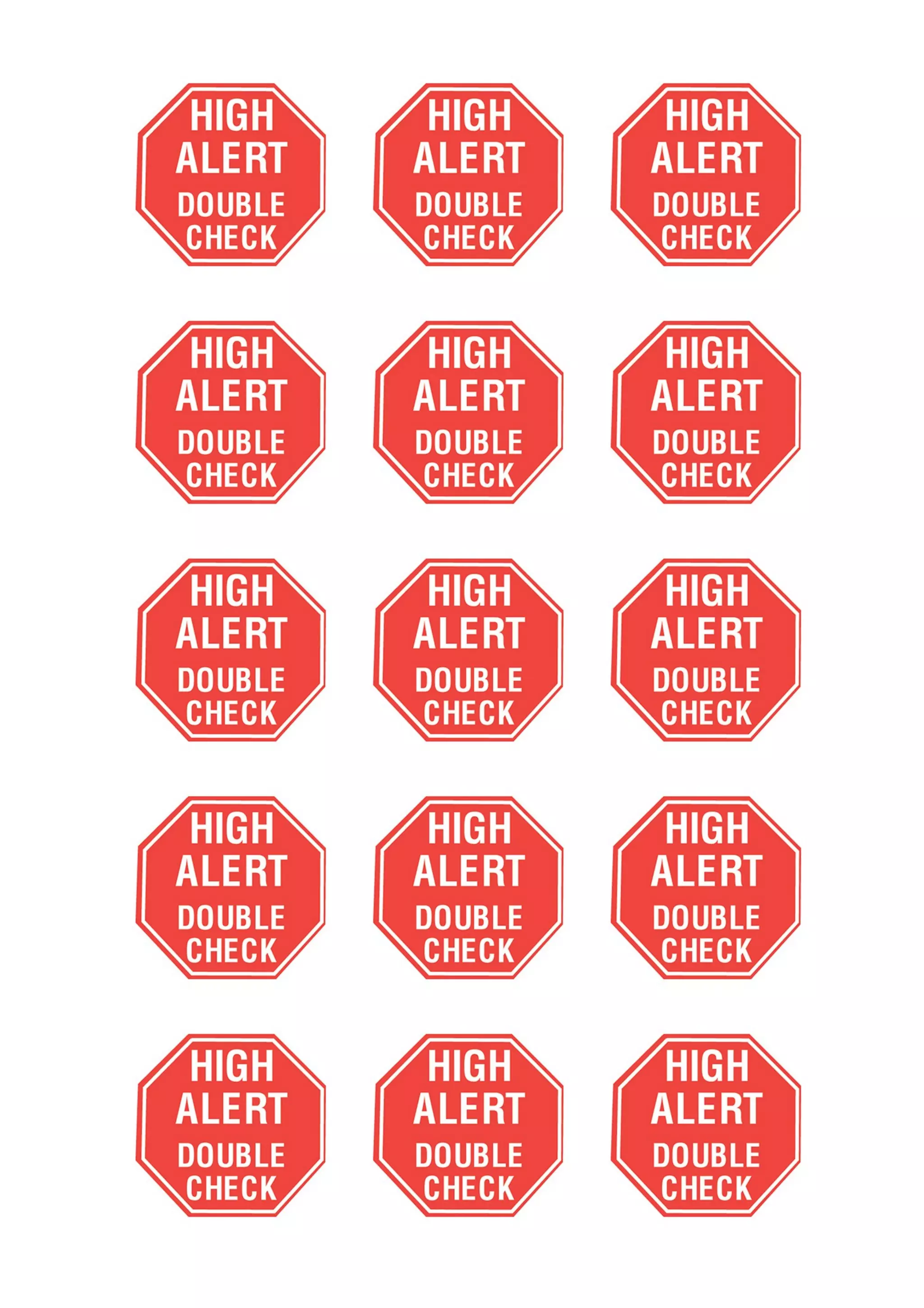 High alert double check | DOC
