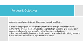 High alert & lasa medications | PPTX