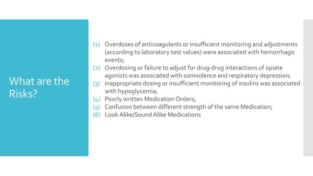 High alert & lasa medications | PPTX