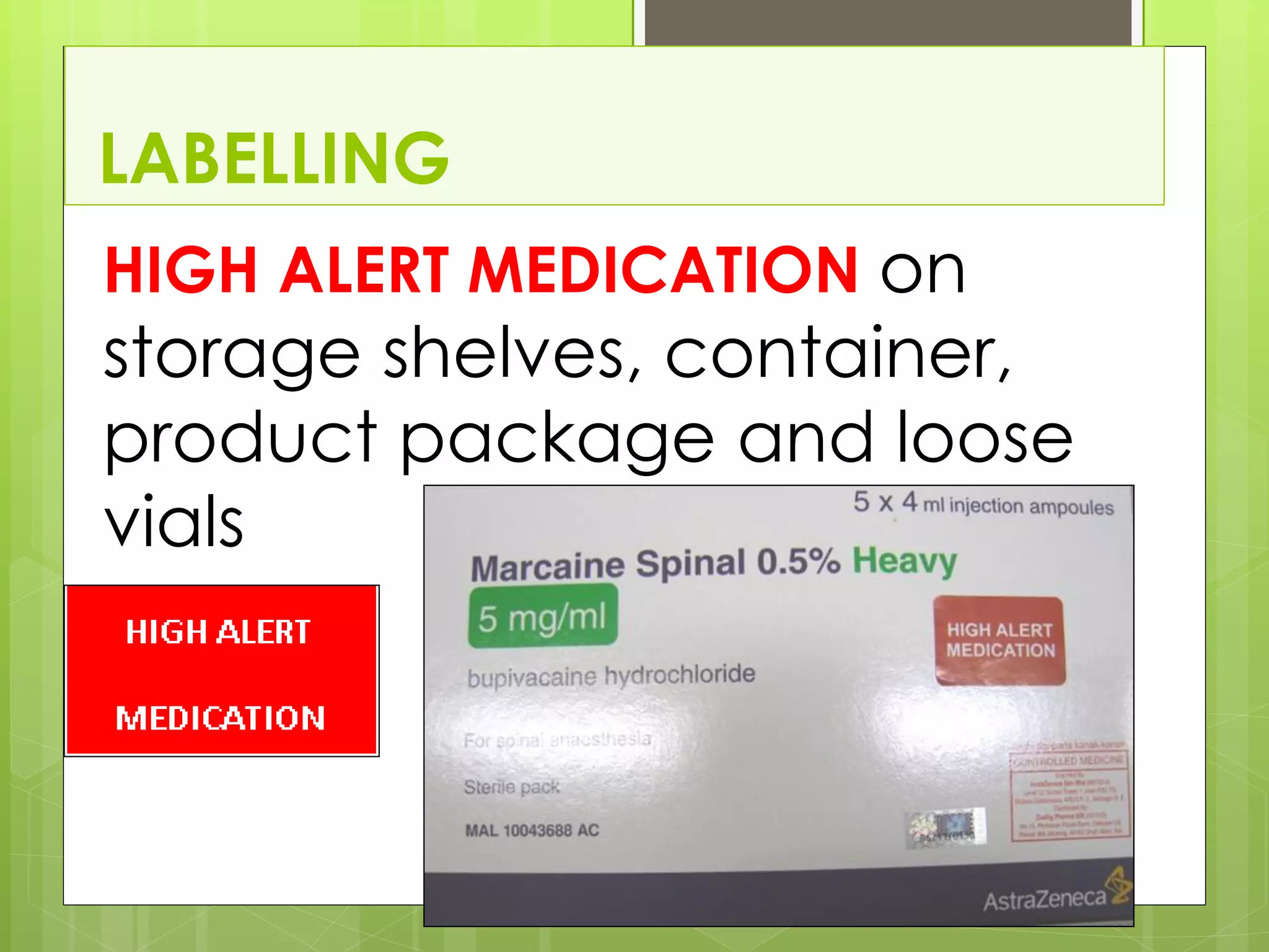 High alert medication | PDF