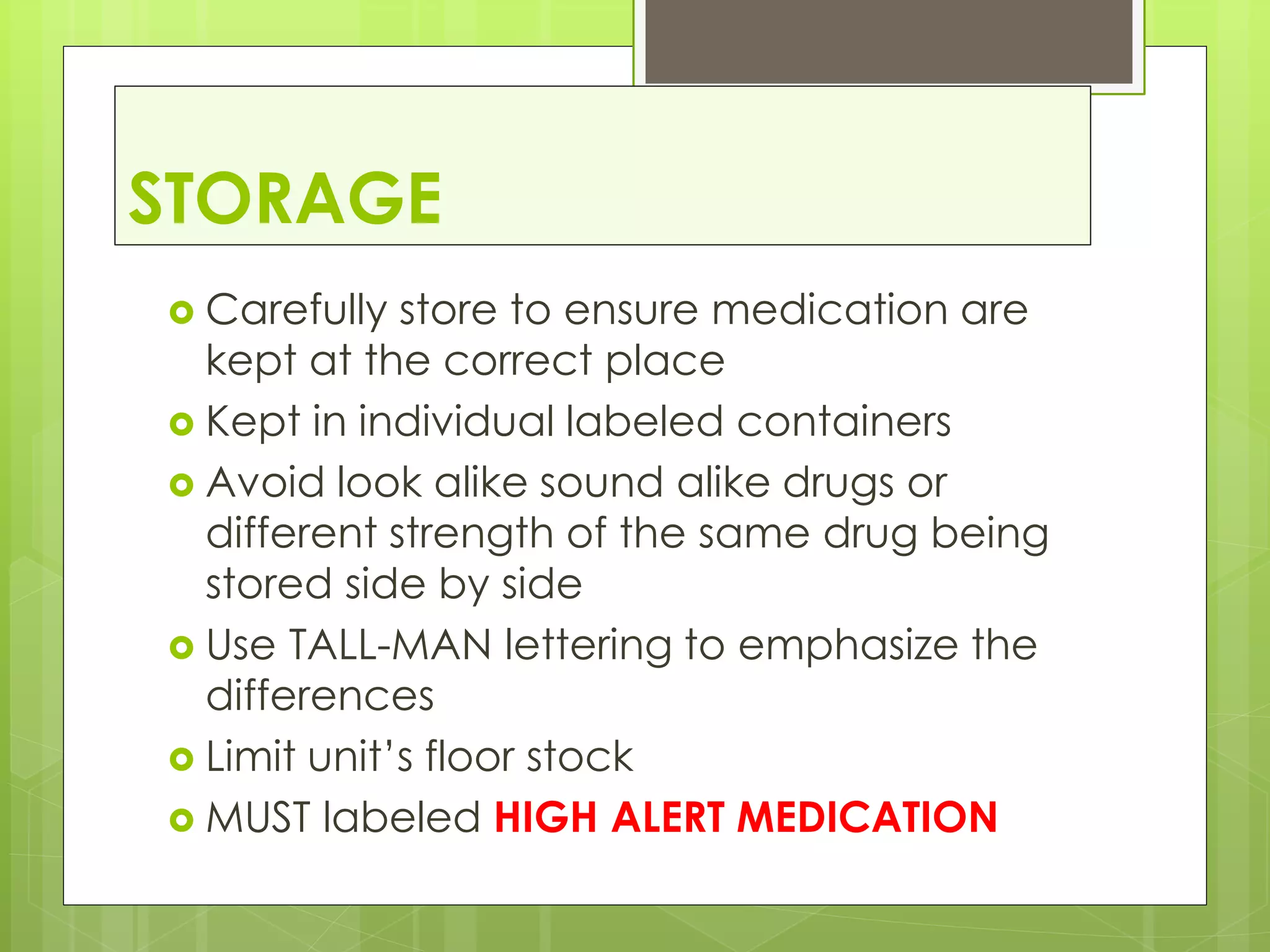 High alert medication | PDF