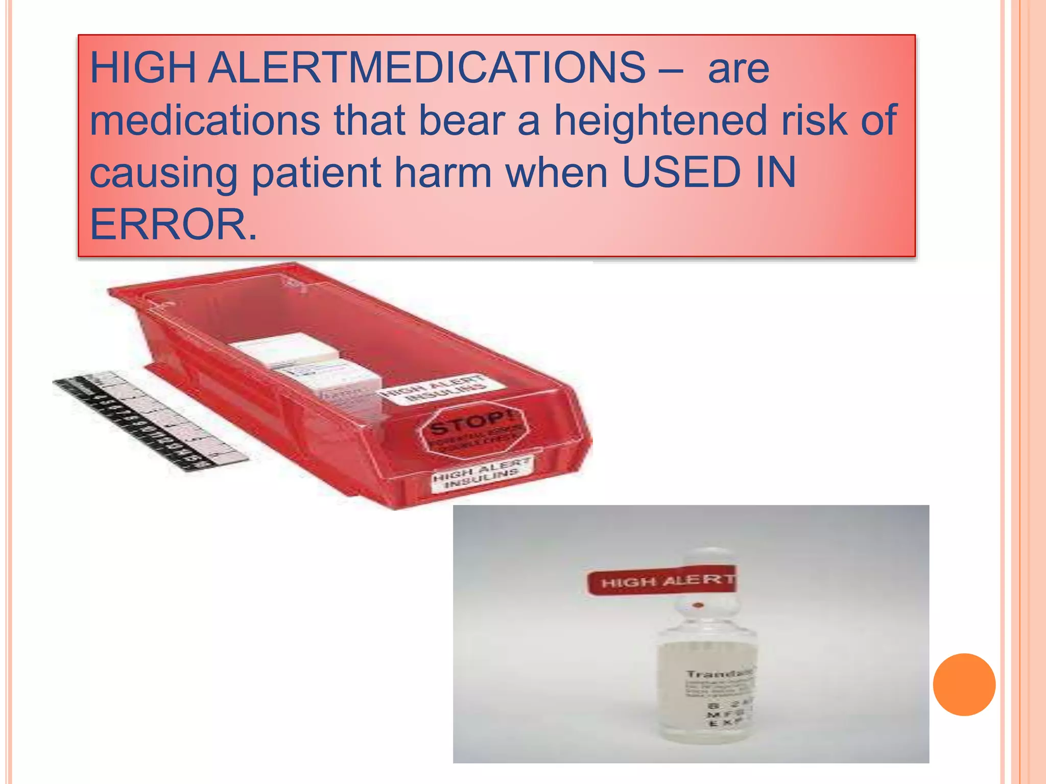 High alert medication | PPTX