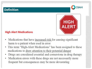 High alert medication | PPTX