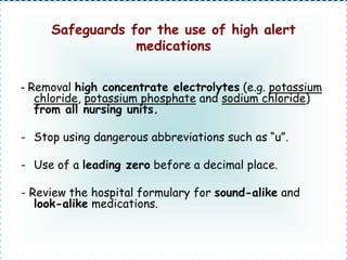 High alert medication | PPTX