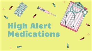 High alert medication NOFA.pdf in healthcare | PDF