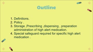 High alert medication NOFA.pdf in healthcare | PDF