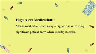 High alert medication NOFA.pdf in healthcare | PDF