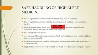 HIGH ALERT MEDICATIONS- 2024 ISMP Update | PPTX