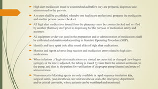 HIGH ALERT MEDICATIONS- 2024 ISMP Update | PPTX