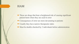 HIGH ALERT MEDICATIONS- 2024 ISMP Update | PPTX