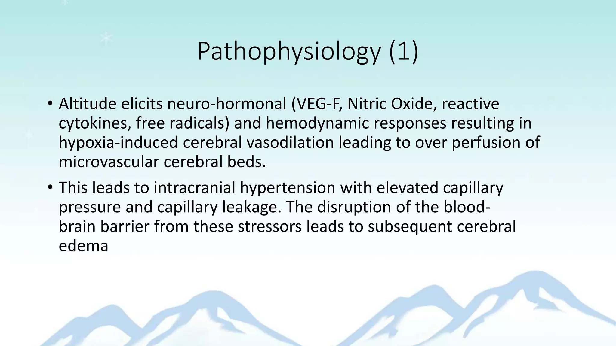 High Altitude Cerebral Edema | PPTX
