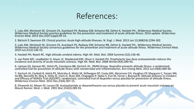 High Altitude Cerebral Edema | PPTX | Brain and Nervous System ...
