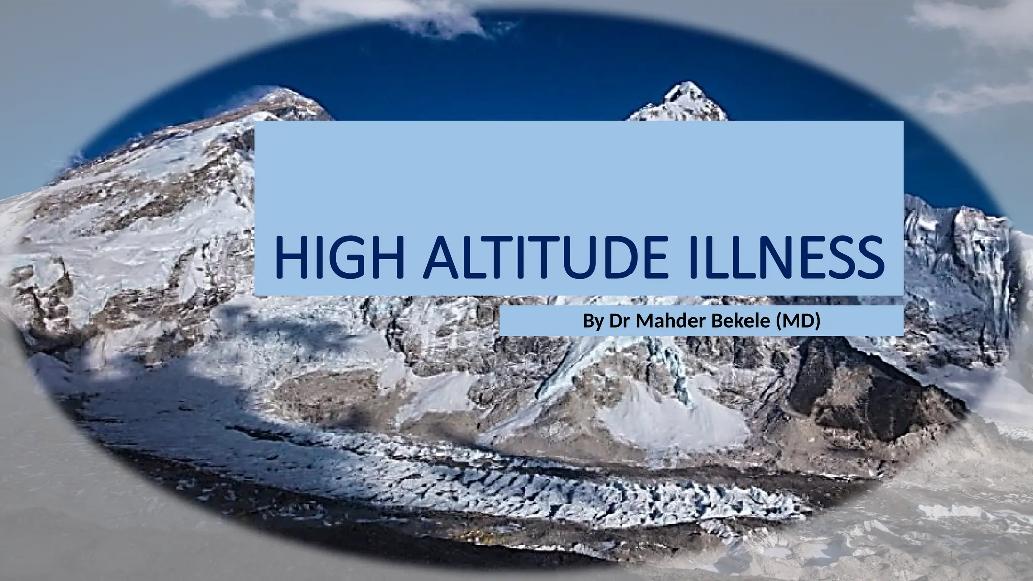Physiology and pathophysiology of HIGH ALTITUDE disorders | PPTX
