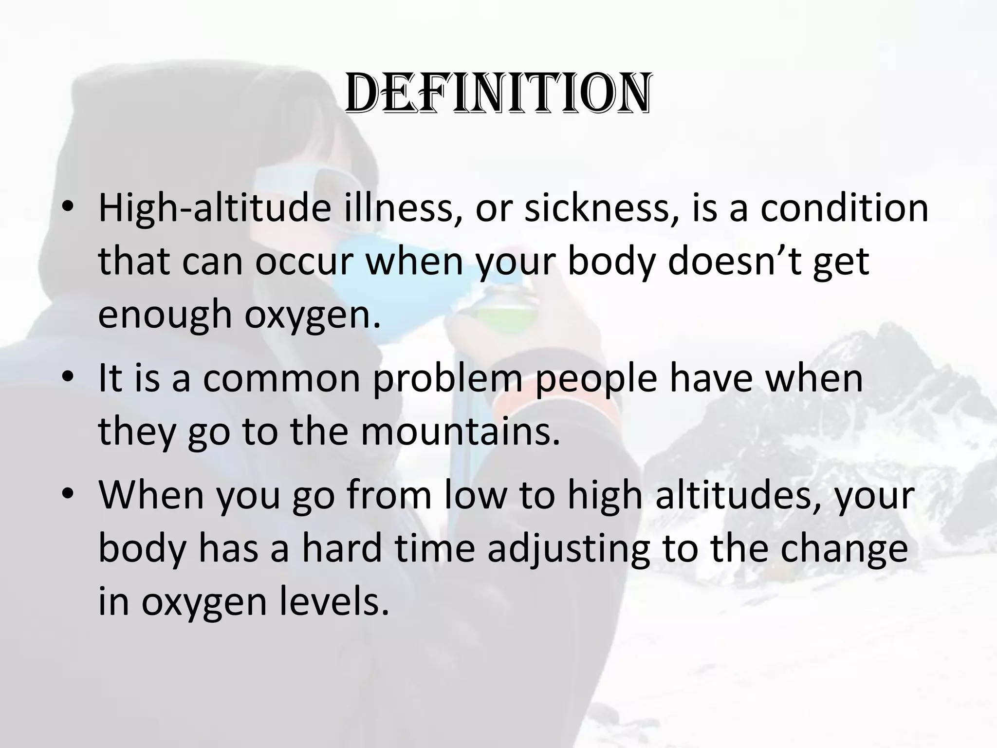High altitude illness | PDF
